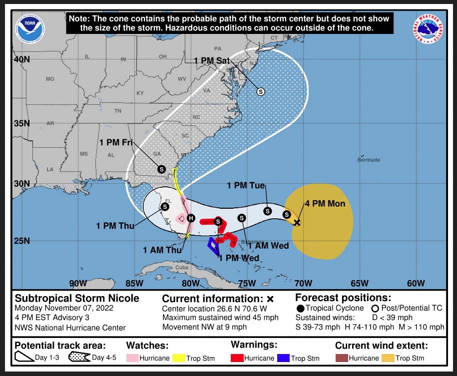 Lee County braces for Tropical Storm Nicole, potential hurricane - Cape ...